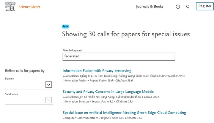 如何检索期刊Special issue的Call for Paper信息，并根据关键词进行筛选？ - 知乎