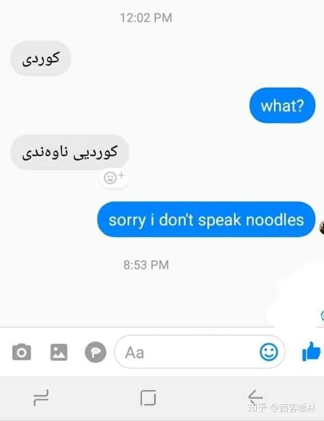 i don't speak noodles？是什么意思呢？ - 知乎