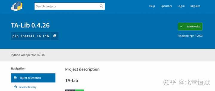 ta-lib库python怎么下载呀？ - 知乎