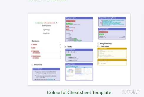 像这种cheat sheet 是用什么制作的？ - 知乎