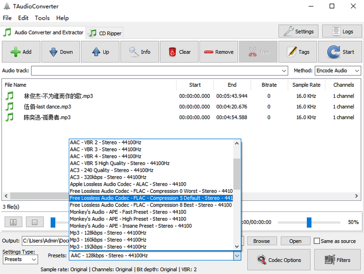 音乐格式ogg如何转换为mp3或者flac? - 知乎