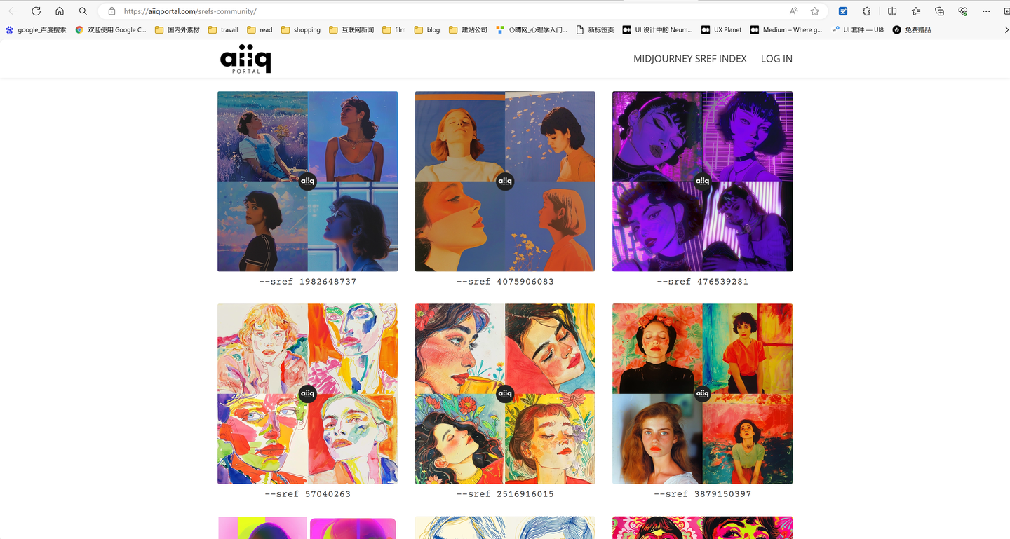 硬控MJ (Midjourney)全网最全sref码网站合集&博主推荐 - 喜好儿网