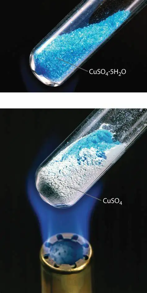 为什么CuSO4是白色、CuSO4·5H2O是蓝色？ - 知乎