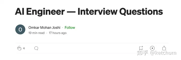 AI 算法工程师有哪些面试题值得分享？ - 知乎