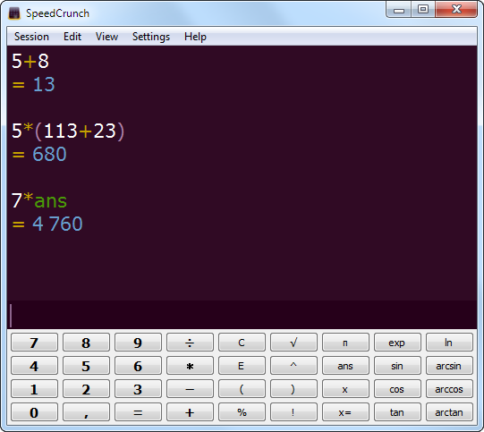 SpeedCrunch：一款开源免费的科学计算器，还支持自定义函数、变量、单位转换等高级功能，学习、工作、科研的得力助手