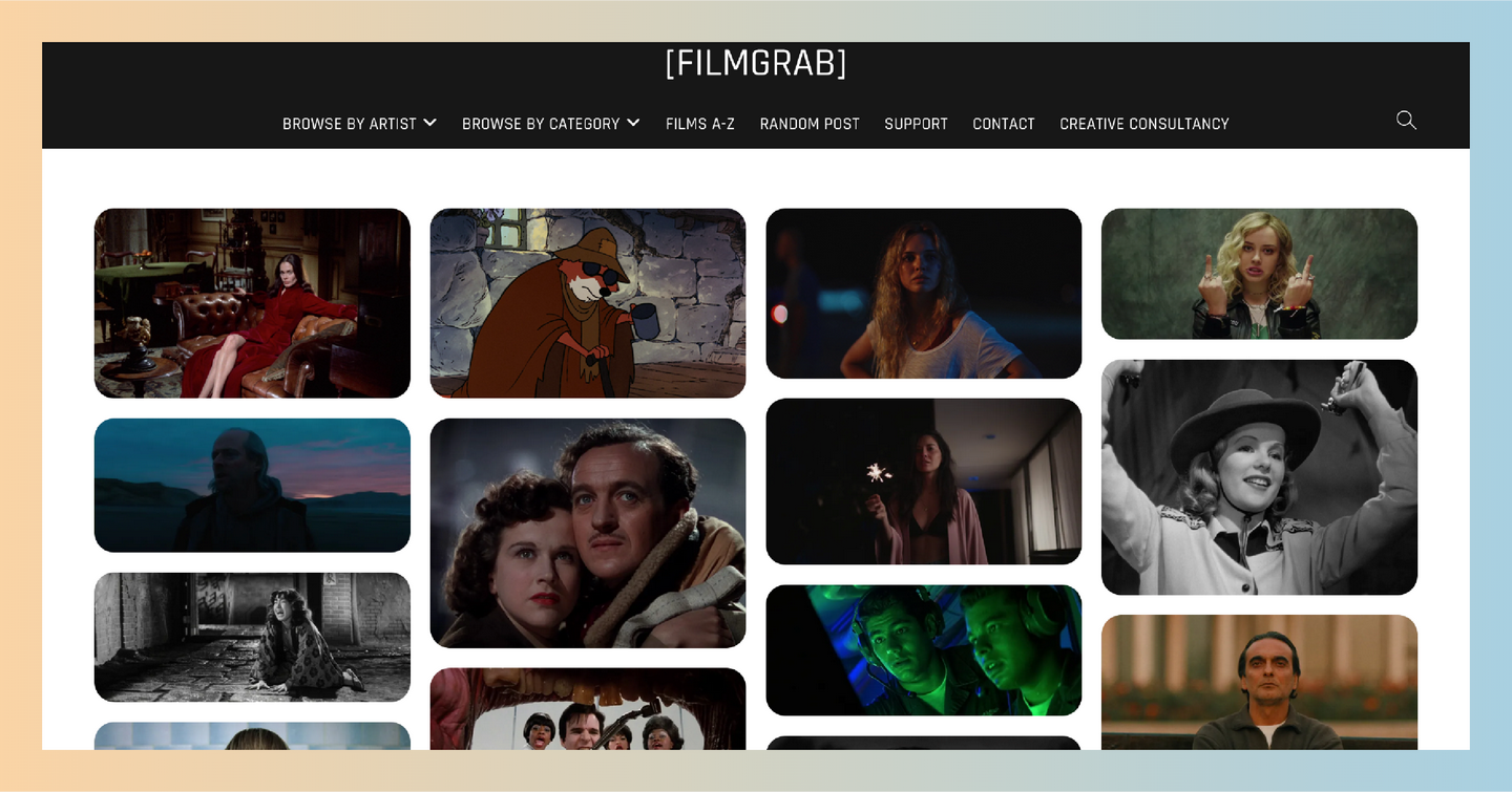 FILMGRAB：汇聚全球电影高清截图的网站，提供便捷的分类和搜索功能，让用户轻松查找和获取灵感，学习调色和构图技巧