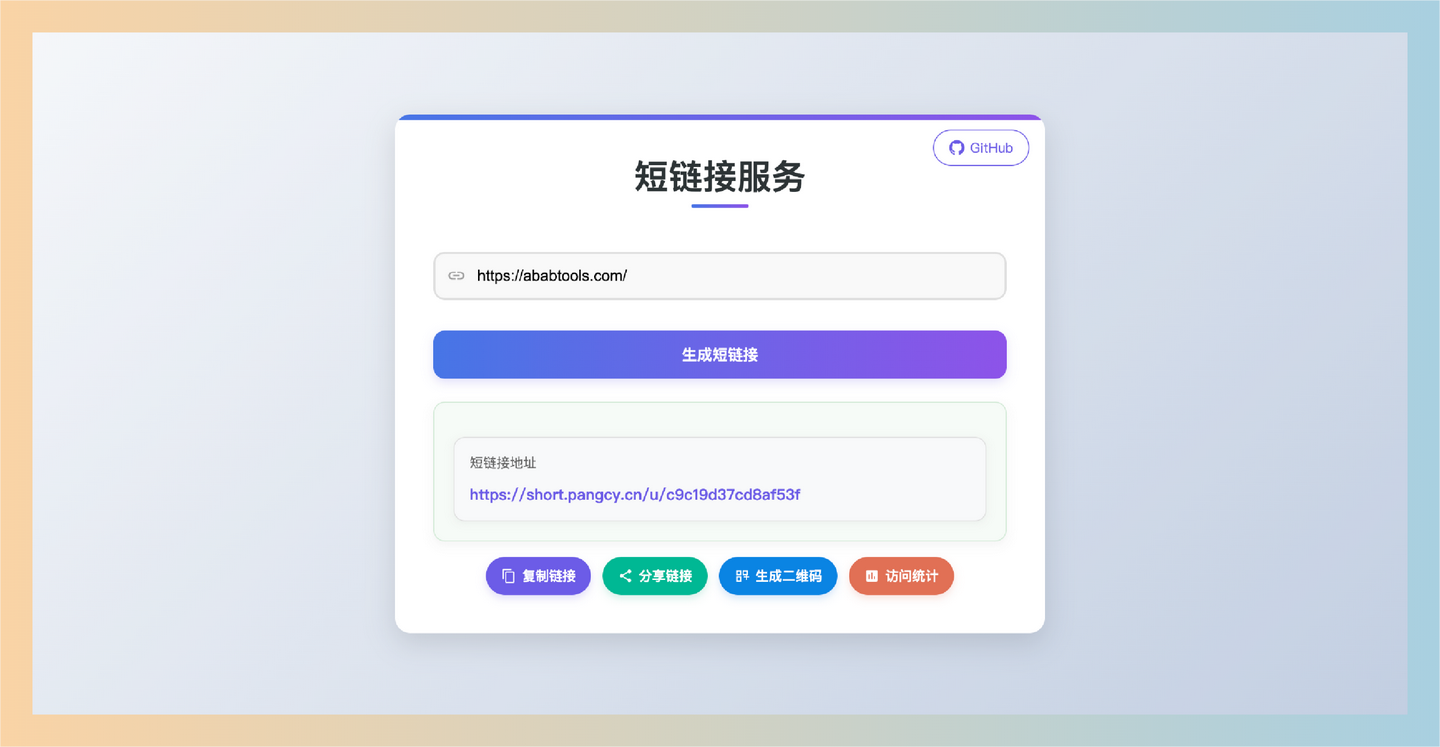 Short-Link：一款免费开源的短网址程序，免费提供URL缩短服务，提供快速、可靠且安全的链接管理
