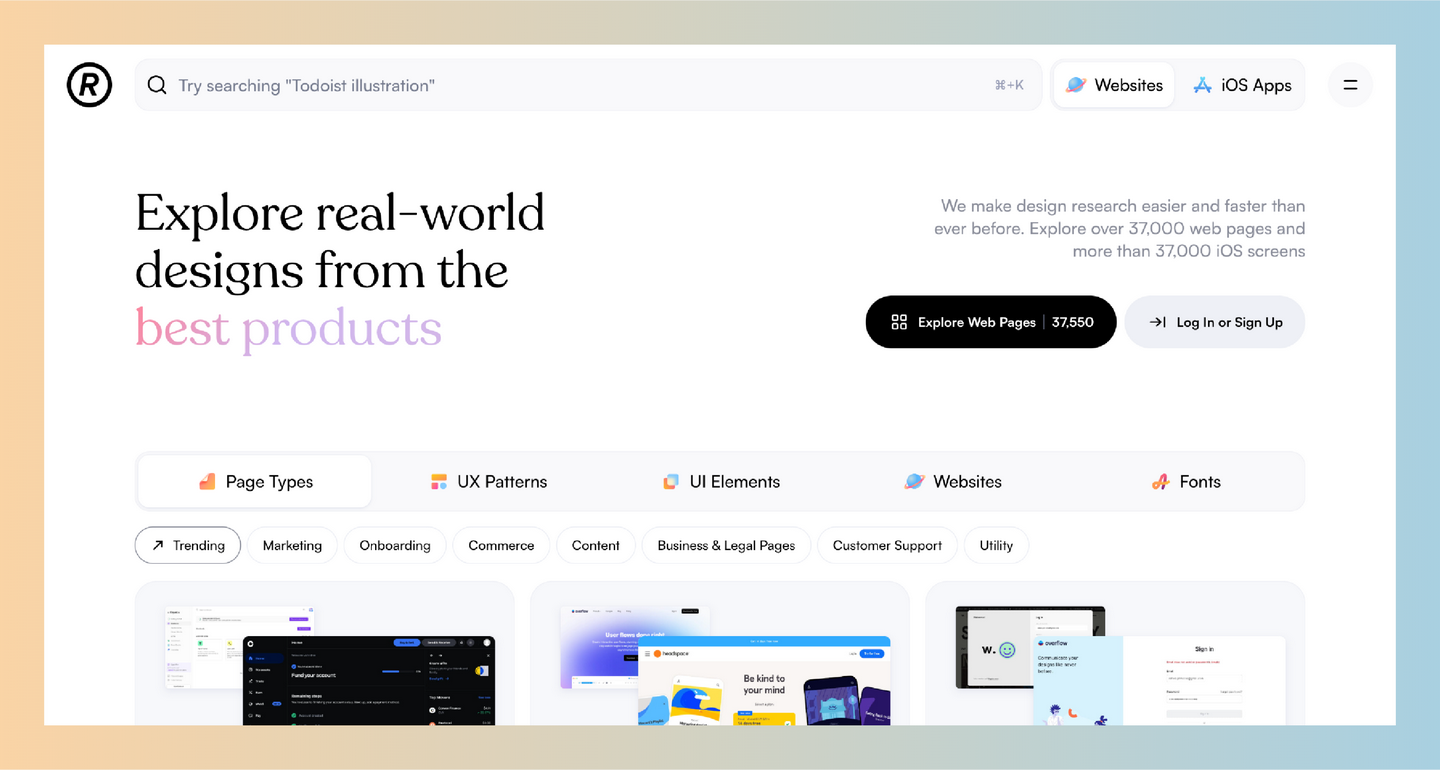Refero：一个专为设计师和开发者打造的UI/UX设计参考平台，帮助你轻松获取灵感