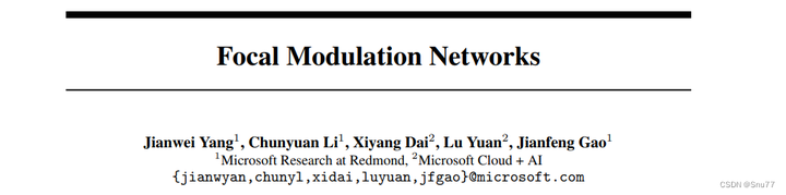 YOLOv8改进 | 2023 | FocalModulation替换SPPF（精度更高的空间金字塔池化） - Snu77 - 博客园
