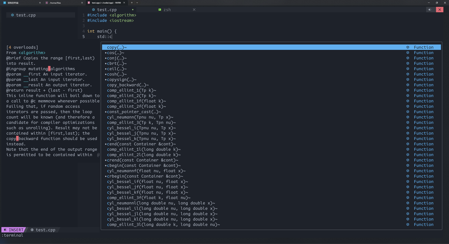 neovim 快速配置与极速入门