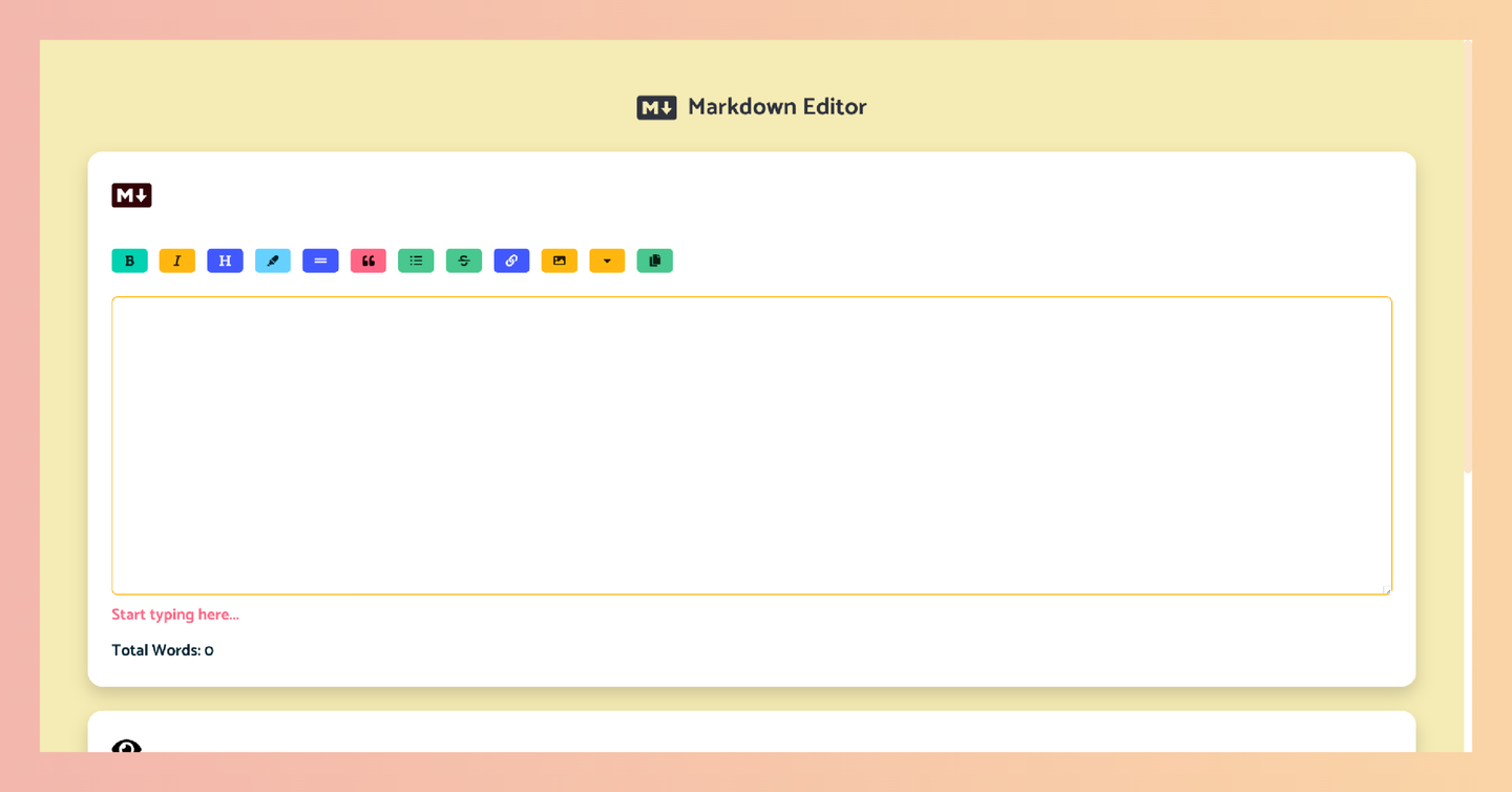 React Markdown Editor：一款开源 Markdown 编辑器，提供实时预览、工具栏等实用功能，轻松写博客、记笔记！