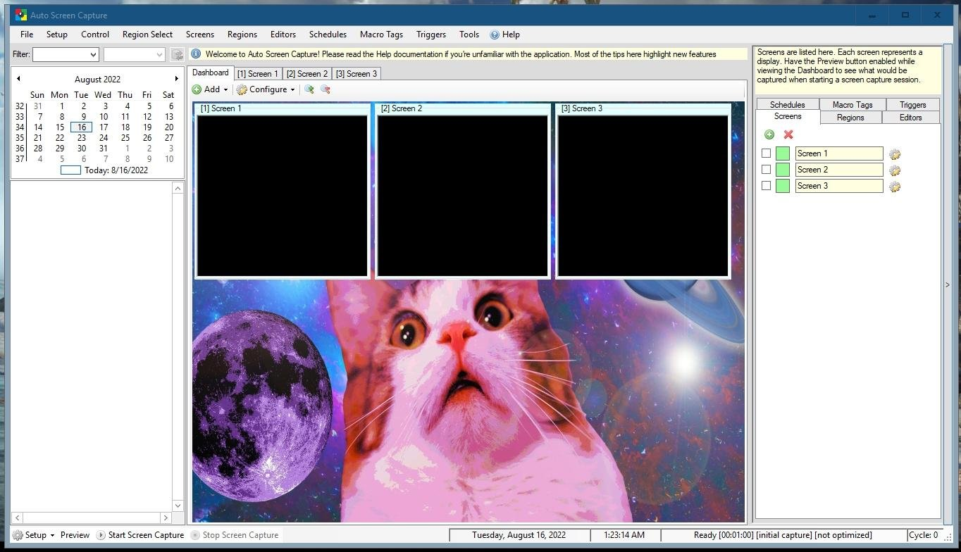 AutoScreen：一款 Windows 平台的自动截图工具，可按设定时间间隔自动保存屏幕截图，适用于游戏录制、项目跟踪、远程监控等场景