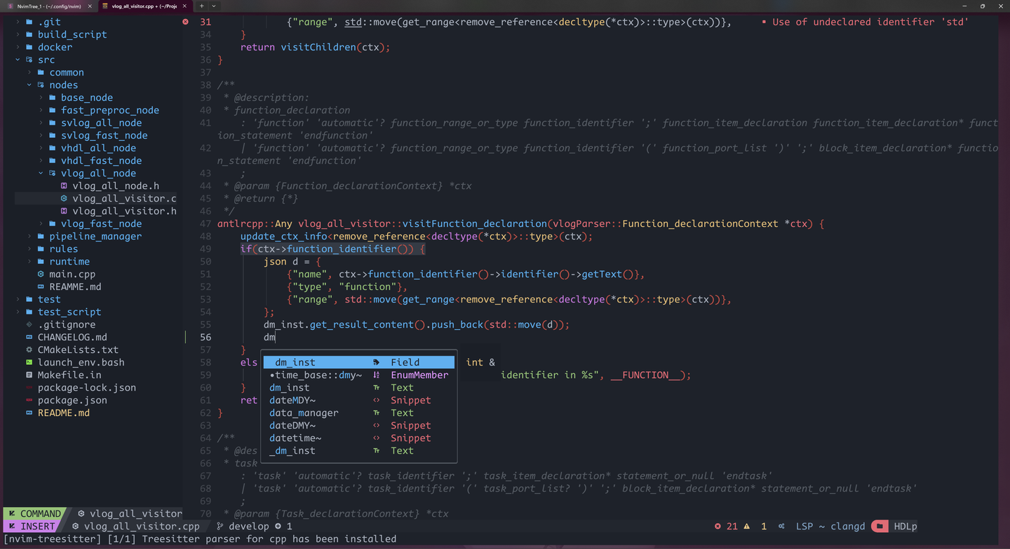 neovim 多种编程语言自动补全配置