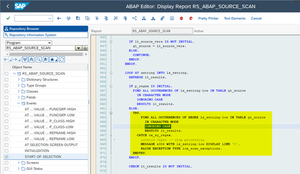 JerryWang 的想法: ABAP 工具 RS_SOURCE_CODE_SCAN 支持正则… - 知乎