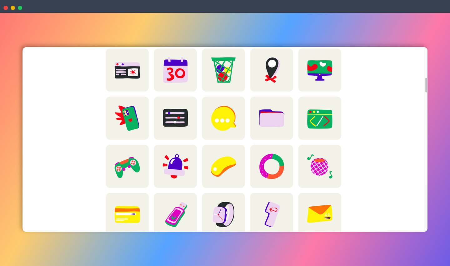 Open Stickers：免费精美插画贴纸的网站，可在个人或商业项目中随意使用，直接复制 SVG 代码或下载 PNG/SVG 文件