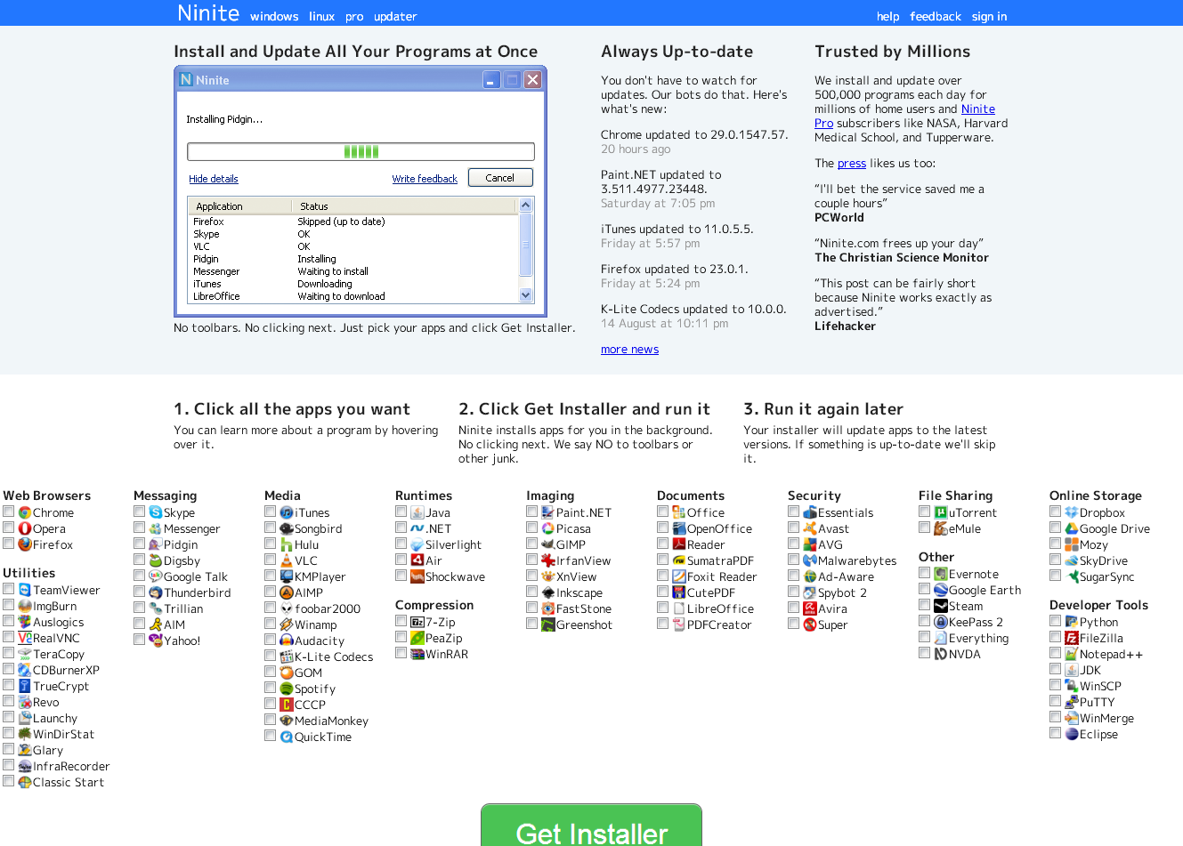 Ninite – 一次解决装机必备 - 知乎