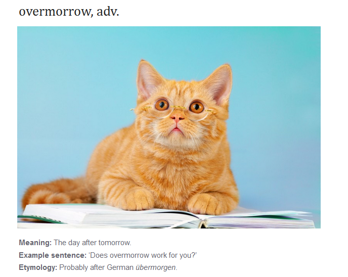 英文中“前天”ereyesterday，“后天”overmorrow,确实这样用么？在什么意义上使用？ - 知乎