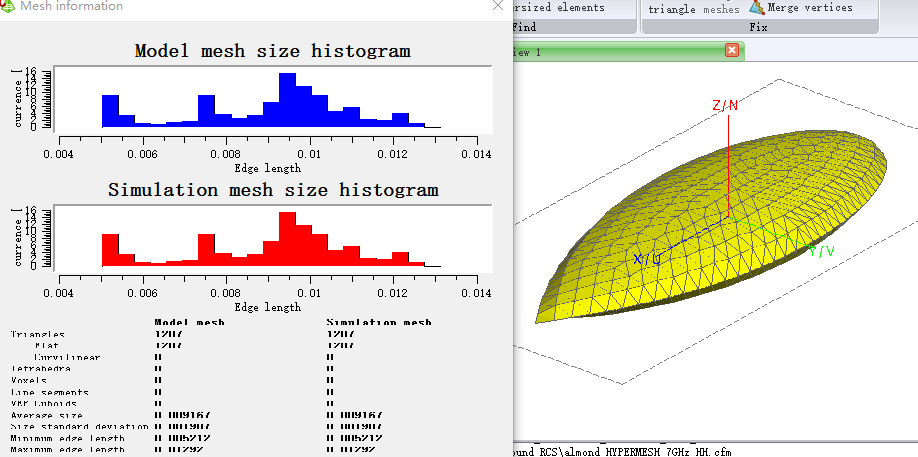 HyperMesh辅助FEKO对NASA almond杏仁体进行RCS仿真 - 知乎