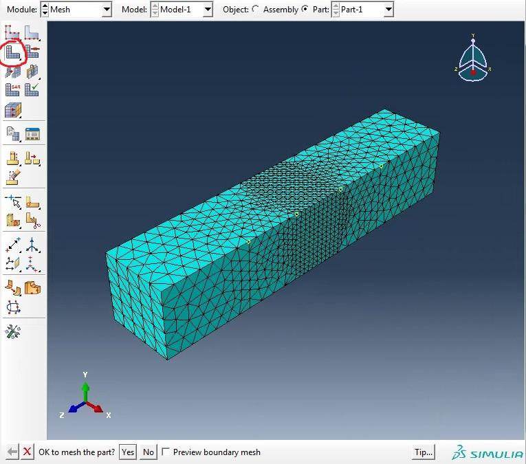 Abaqus如何对模型局部做更细密的网格划分？ - 知乎