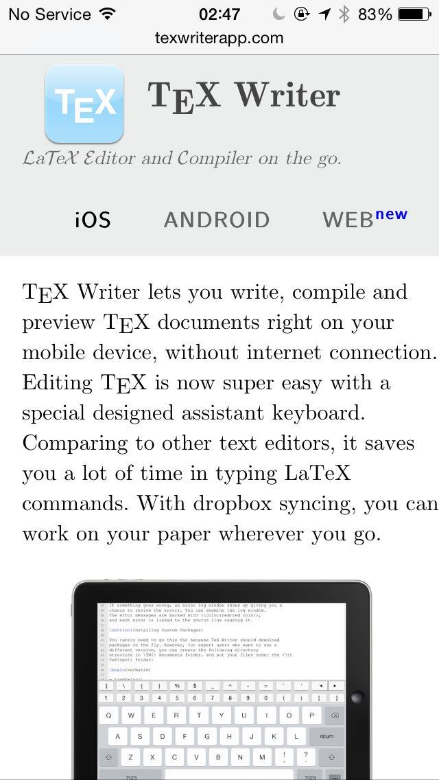 iPad 上有什么好用的 LaTeX 编辑软件？ - 知乎