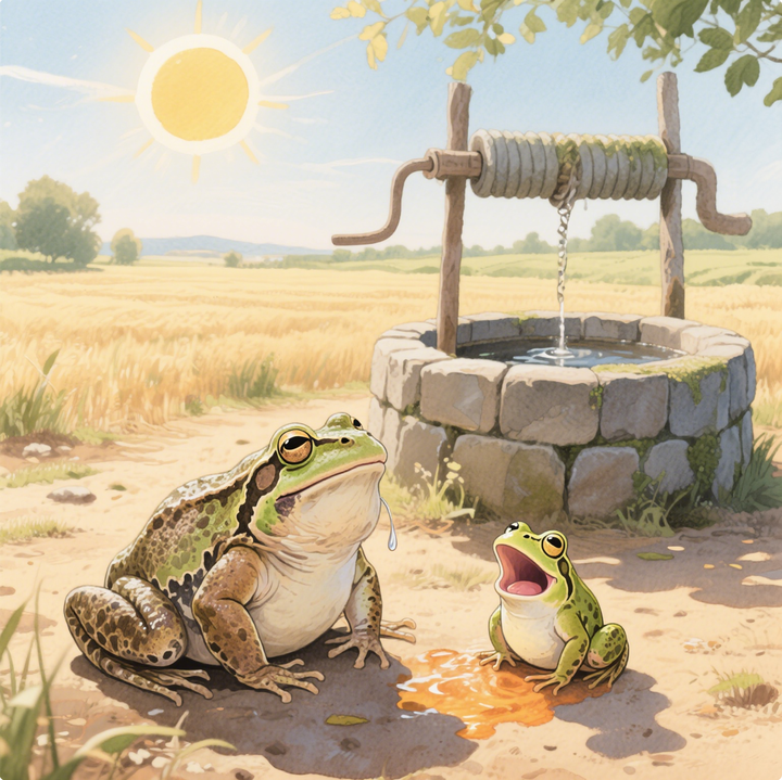 The Two Frogs and the Well - 知乎