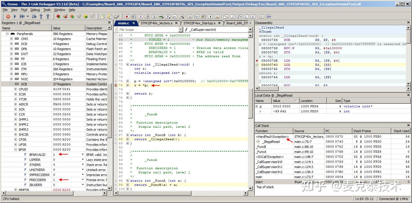 如何使用Ozone分析Cortex-M异常 - 知乎