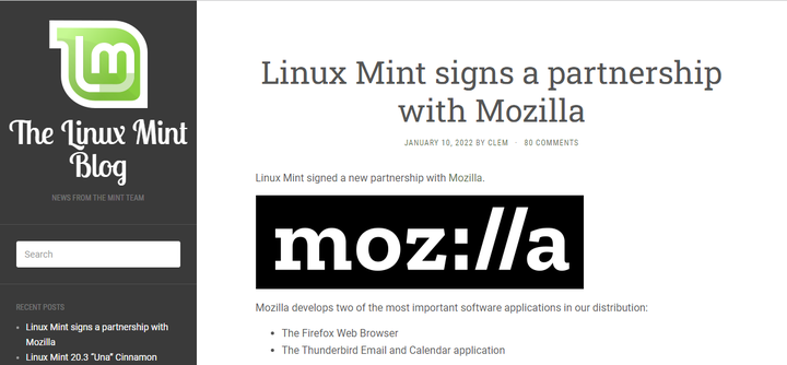 Linux Mint宣布使用Mozilla版本的Firefox - 知乎