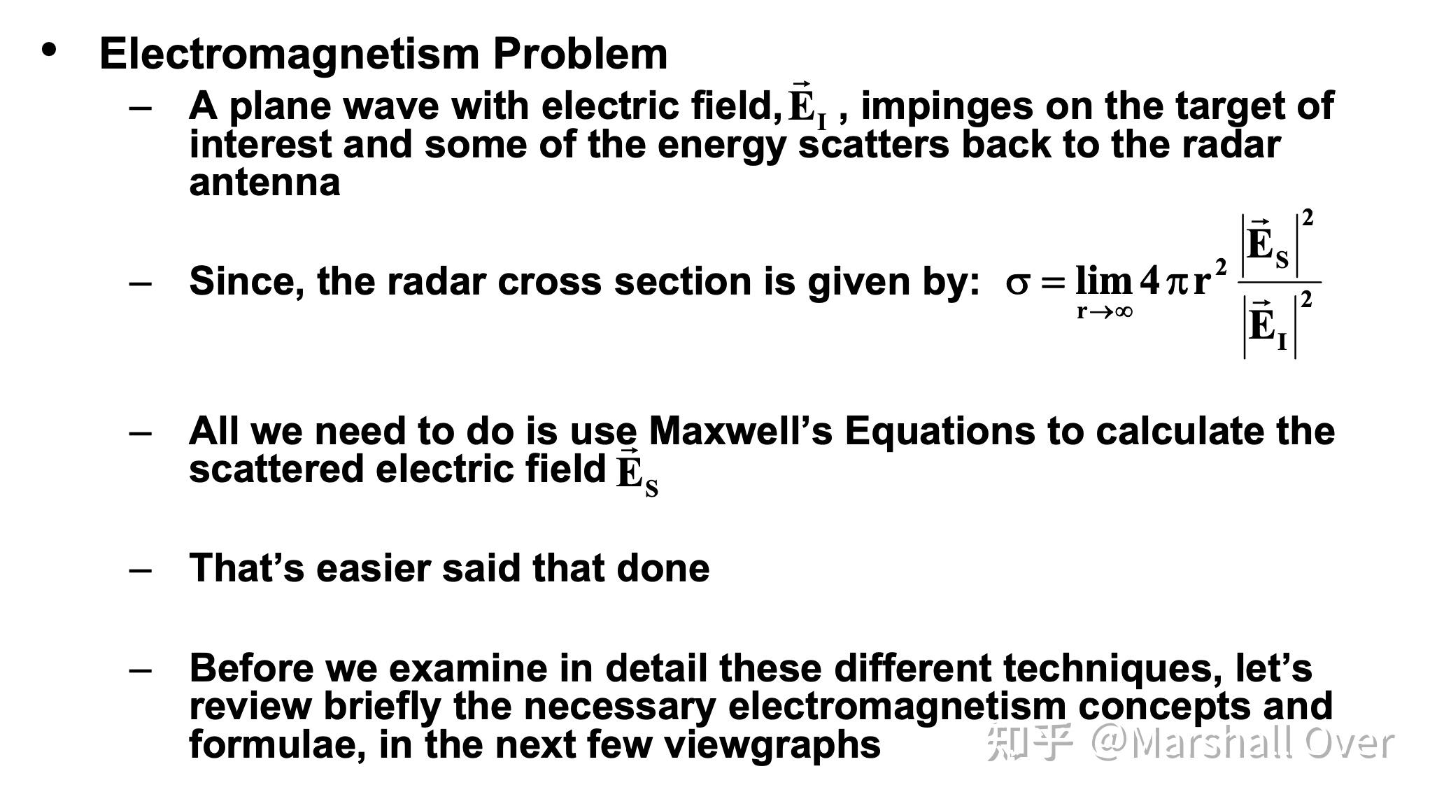 (八)MIT公开课雷达系统工程之RCS - 知乎