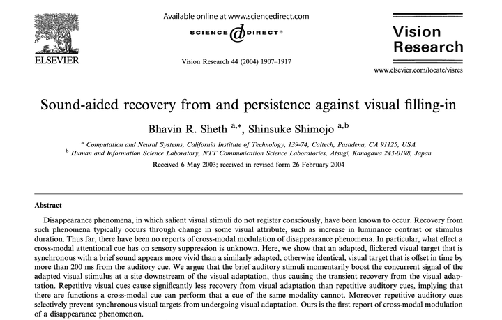有趣的心理学实验：声音刺激会对视觉刺激有影响吗？ - 知乎