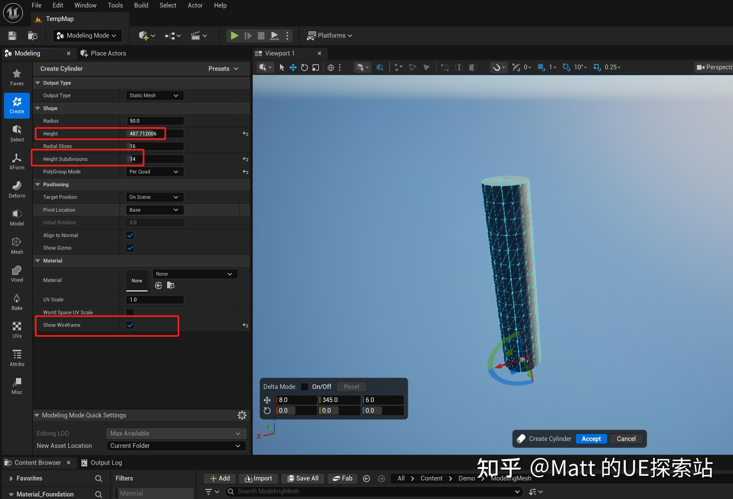 虚幻引擎UE5.6 | 建模Modeling Mode | 非线性变形器：Warp - 知乎