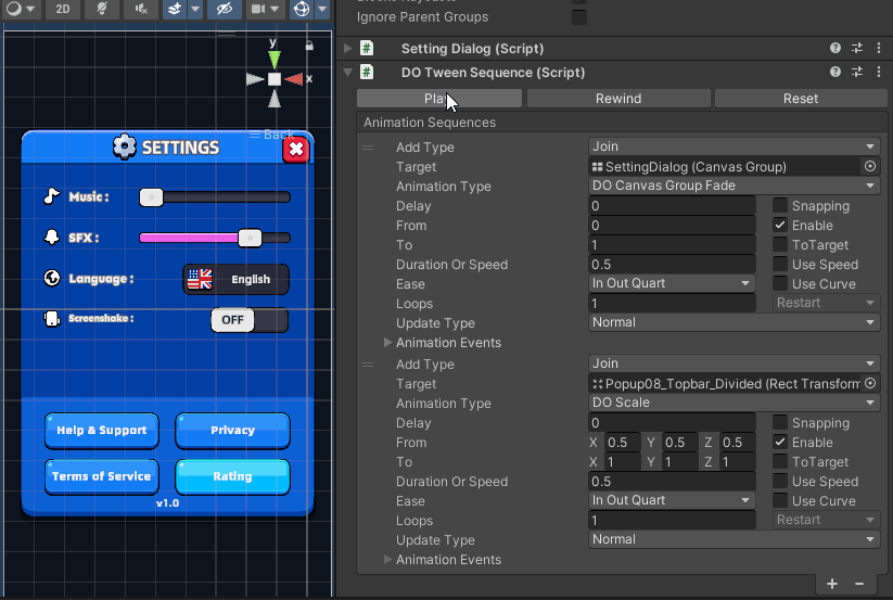 【Unity编辑器扩展】解决uGUI动效痛点 零代码可视化快速制作UI动效 DOTween Sequence可视化 - 知乎