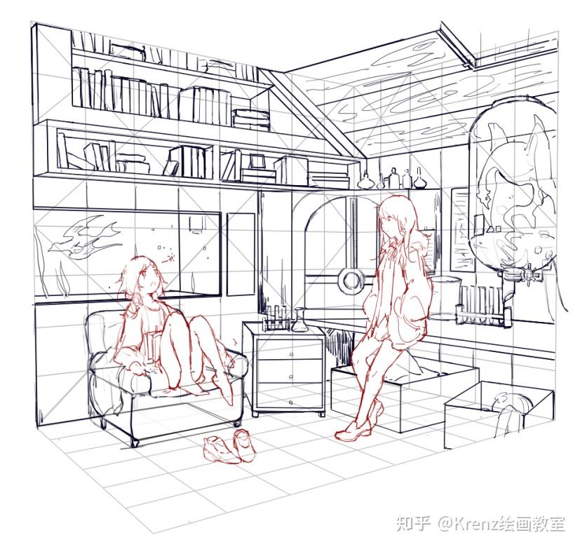 Krenz绘画教室【优秀作业心得】基础透视与结构-0088 - 知乎