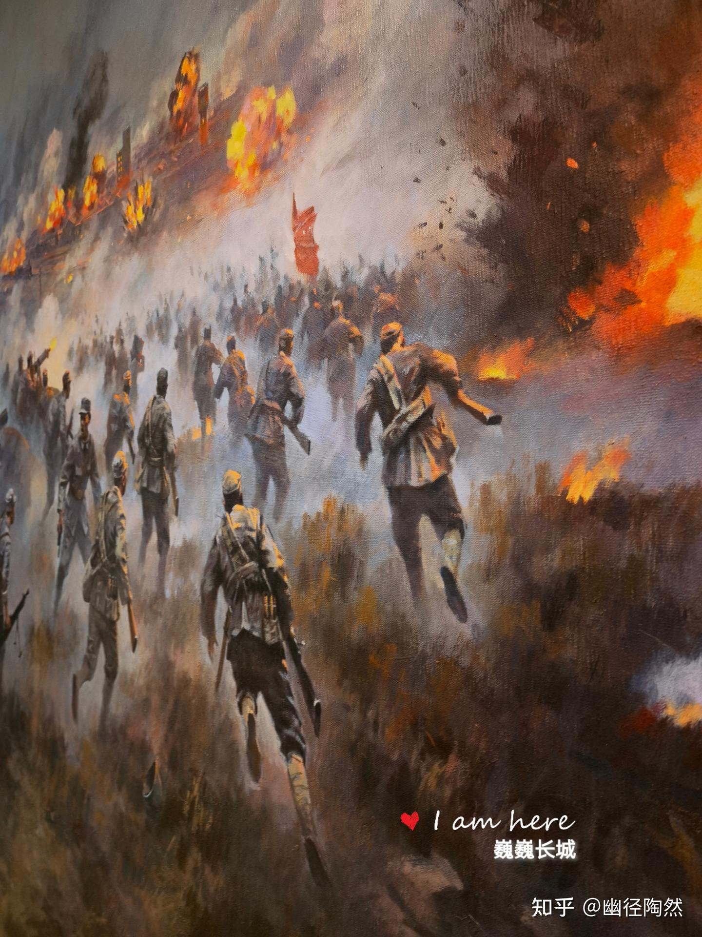 观油画《为了胜利》，为抗日战争胜利80周年感 - 知乎