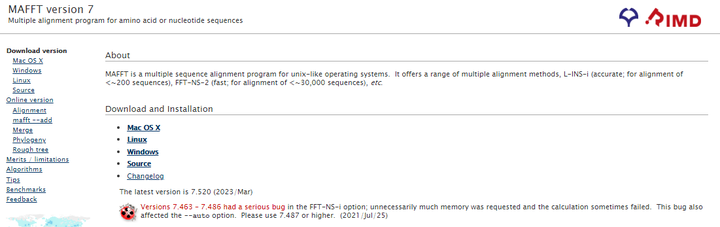 MAFFT：序列比对软件linux版下载安装 - 知乎
