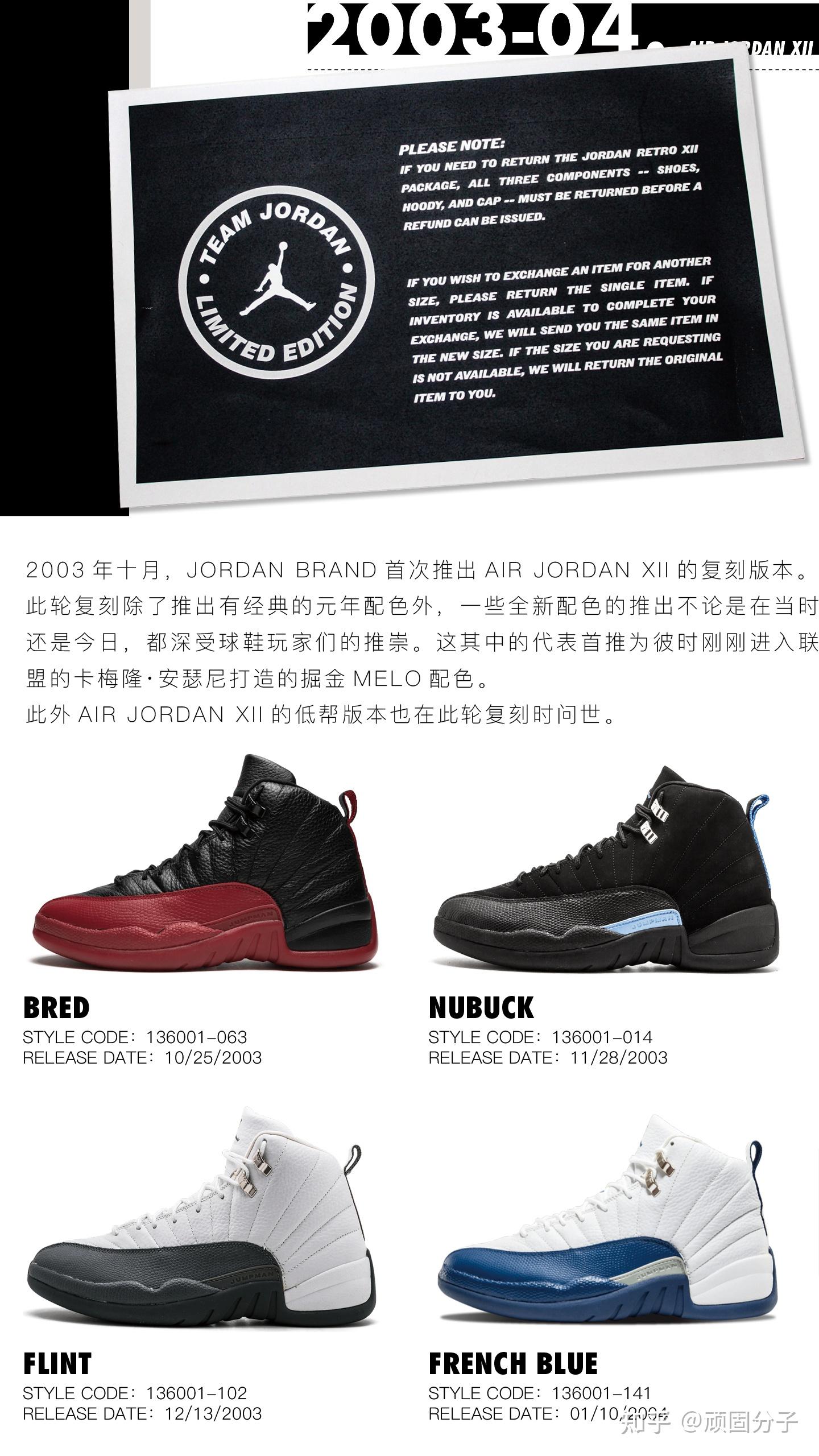 史上最强AIR JORDAN 12市售配色全收录 - 知乎