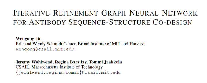 ICLR 2022 | 十问读 Iterative Refinement Graph Neural Network for Antibody Sequence-Structure Co ...
