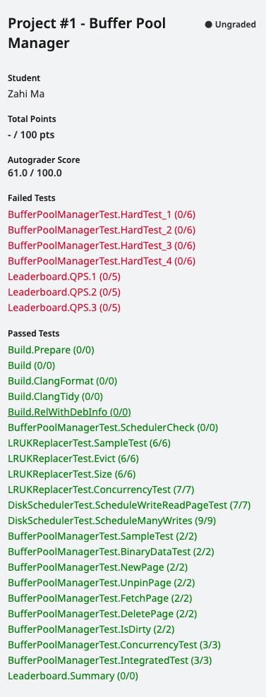 CMU15-445(2023FALL)-Project#1: Buffer Pool - 知乎
