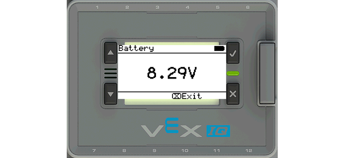 【RobotC编程】VEX IQ机器人LCD屏上显示电池电压值 - 知乎