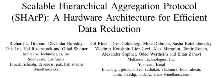【论文阅读】Scalable Hierarchical Aggregation Protocol (SHArP) - 知乎
