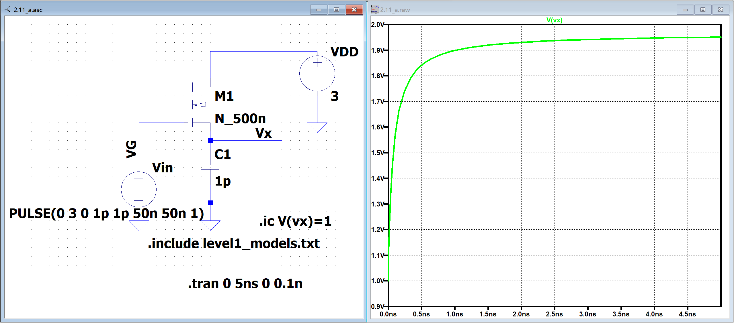 拉扎维CMOS模拟集成电路课后习题spice仿真（CHAPTER 2 Basic MOS Device Physics） - 知乎