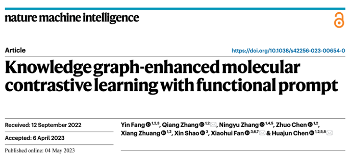 Nature Machine Intelligence 2023 | “化学元素知识+功能提示”双驱动，探索分子预测新方法 - 知乎