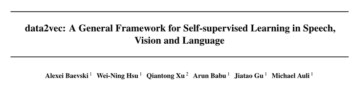 data2vec : A General Framework for Self-supervised Learning in Speech, Vision and Language - 知乎