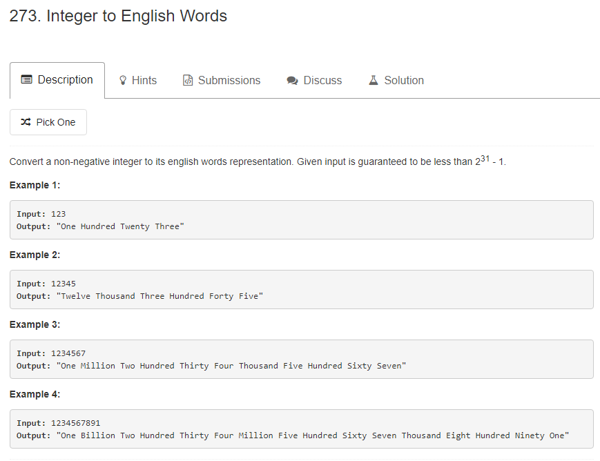 273. Integer to English Words - 知乎