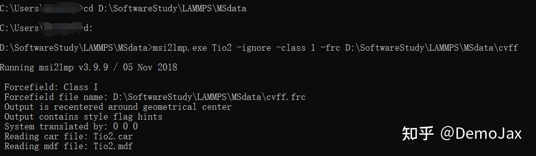 MS中构建的模型如何转换成lammps可读的data文件? - 知乎