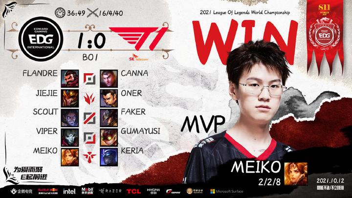 李哥致命失误EDG翻山成功S赛首次战胜T1，Scout：战胜偶像很高兴 - 知乎