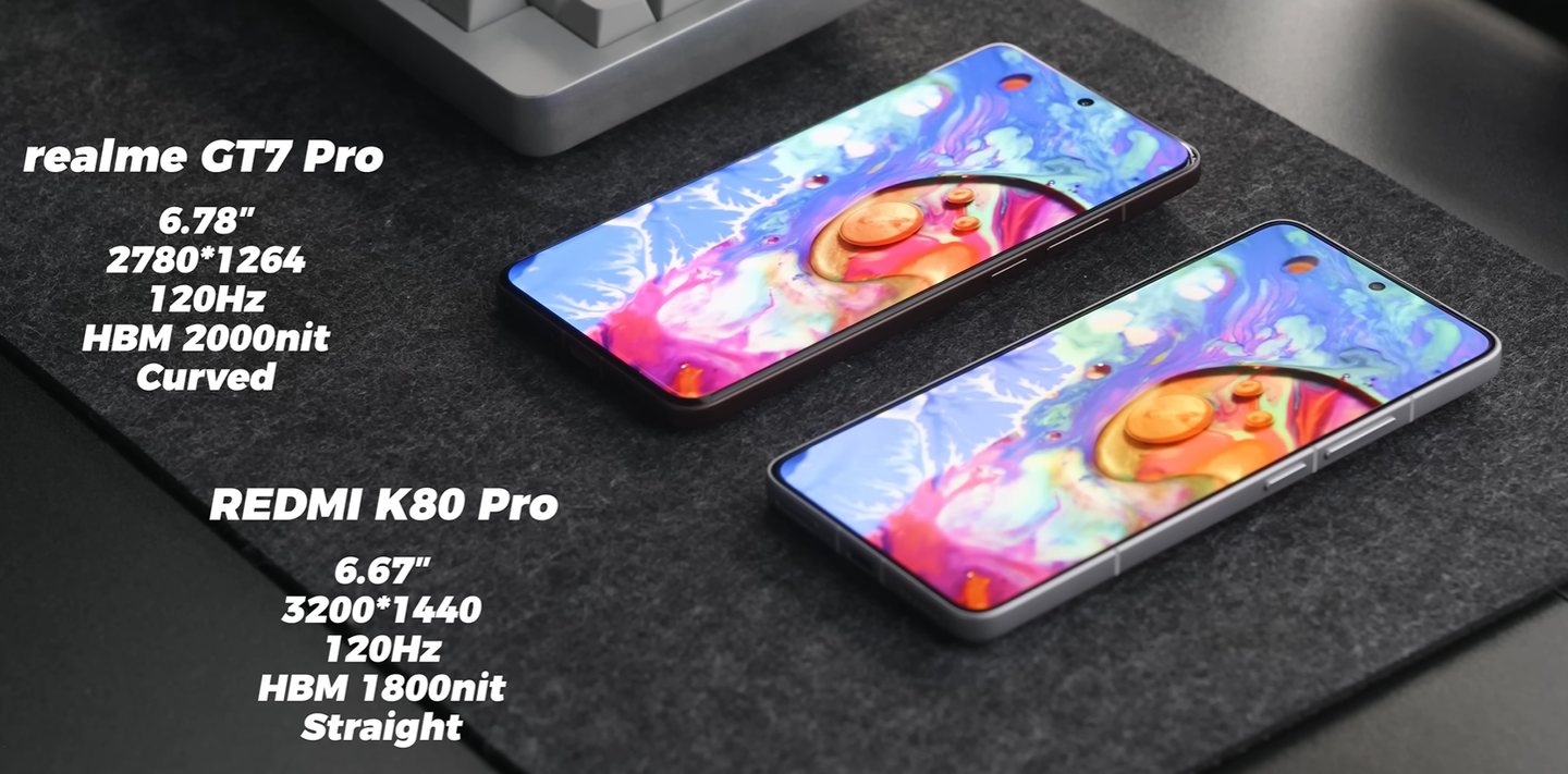 【测评】亲测红米 K80 Pro vs 真我 GT7 Pro：谁才是真正的「旗舰杀手」？ - 知乎