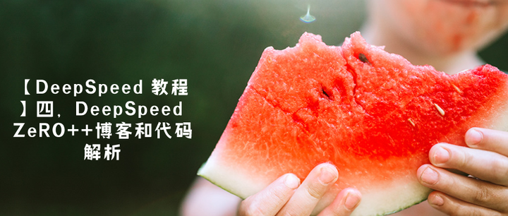 【DeepSpeed 教程】四，DeepSpeed ZeRO++博客和代码解析 - 知乎
