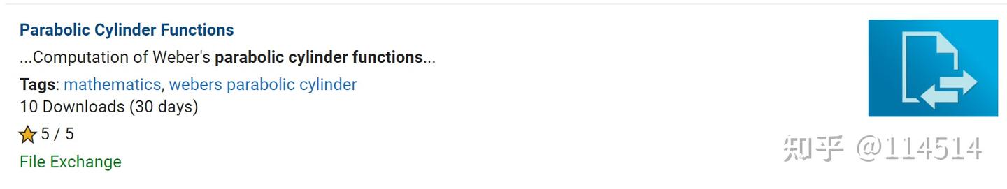 抛物柱面函数（Parabolic cylinder function）的MATLAB实现 - 知乎