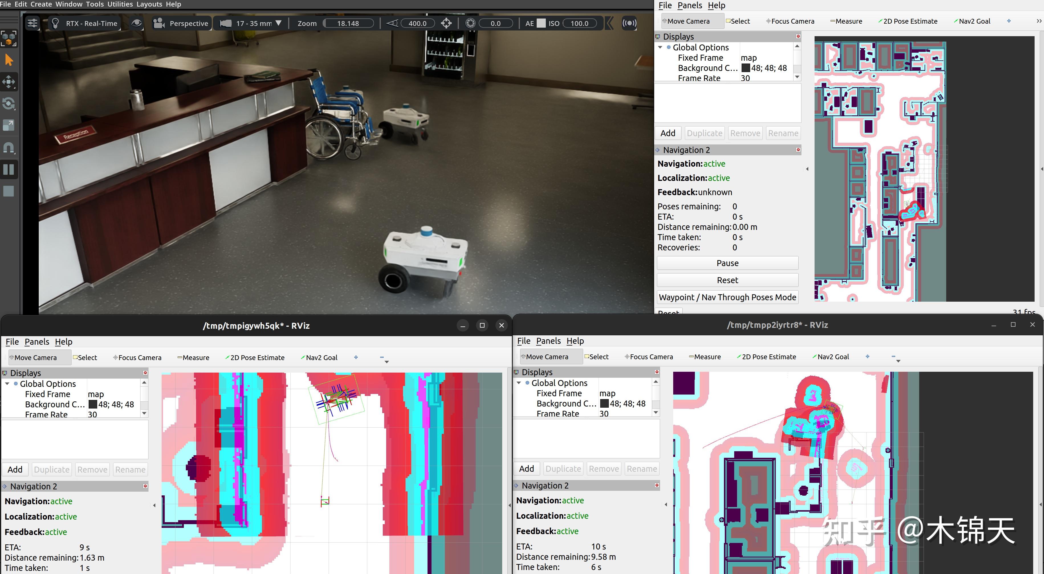 【Isaac Sim 4.5.0】ROS 2 Tutorials (Linux and Windows) - Multiple Robot ROS2 Navigation - 知乎