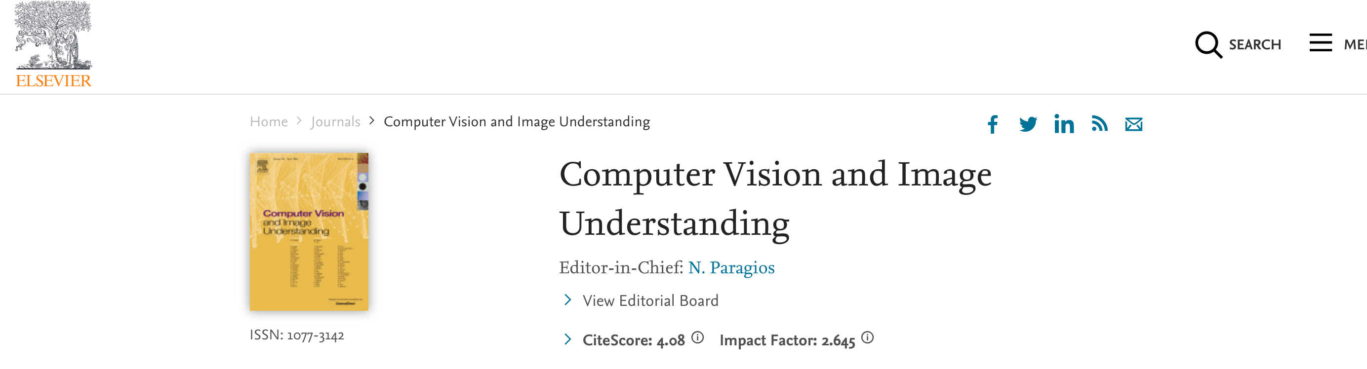 Computer Vision and Image Understanding投稿经验 - 知乎